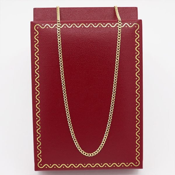 Cadena de Oro 18k Italiano | Tejido Mini Cubano | 60cm - Kamuba Joyería ...